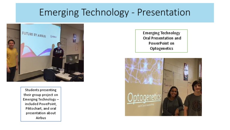 Emerging Tech Student Presentations | PDF