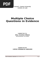EVIDENCE Q and A | PDF | Evidence (Law) | Evidence