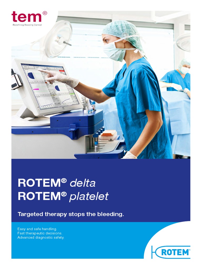 ROTEM Delta and Platelet en 2016 V01 1 | Medicine | Tissue (Biology)