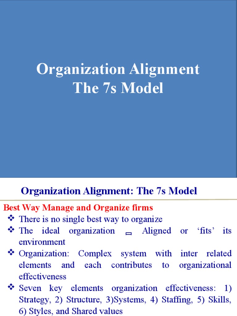7s Model and Org Structure | PDF | Strategic Management ...