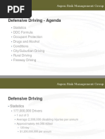 Powerpoint Defensive Driving | PDF | Driving | Traffic Collision