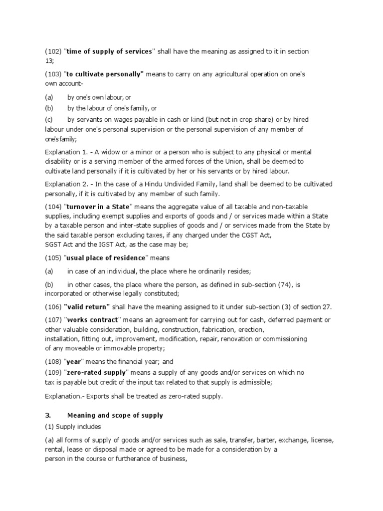 Meaning and Scope of Supply | PDF