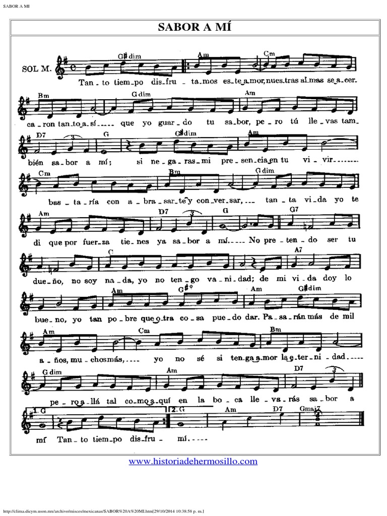 Sabor A Mi PDF | PDF