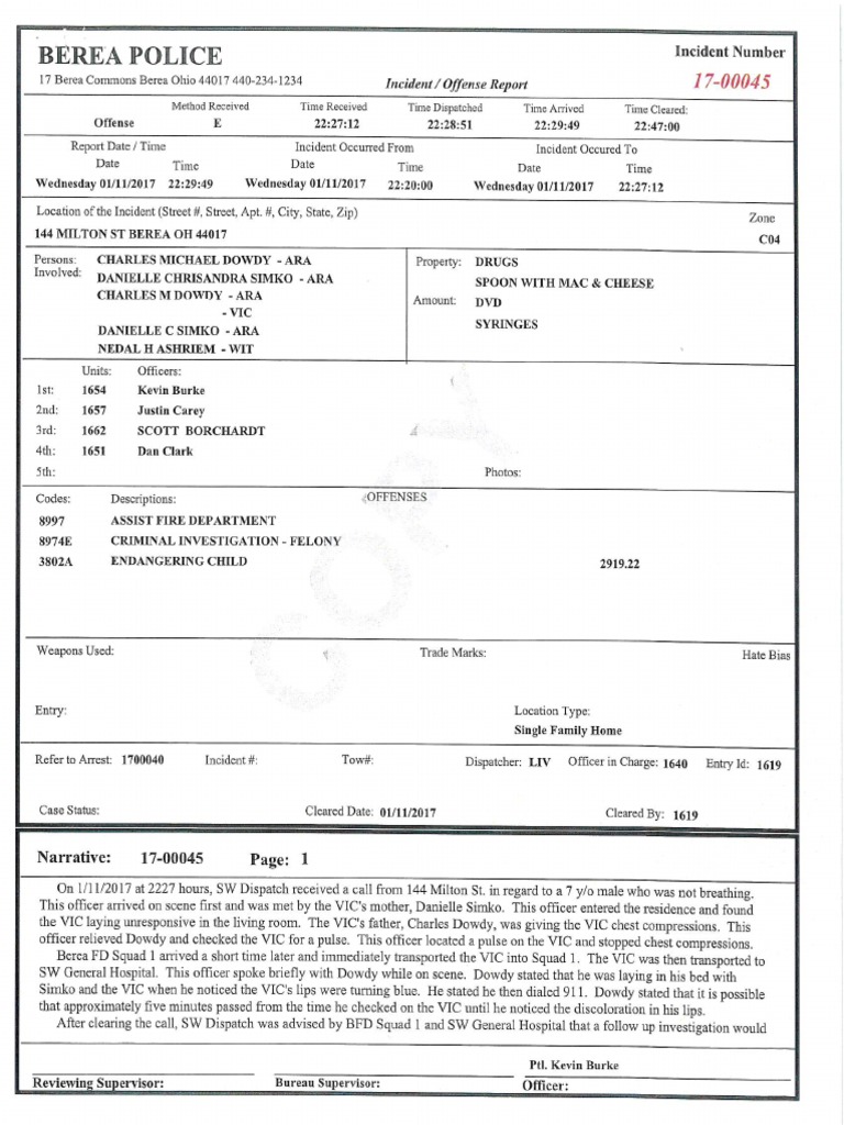 Berea Police Report | PDF