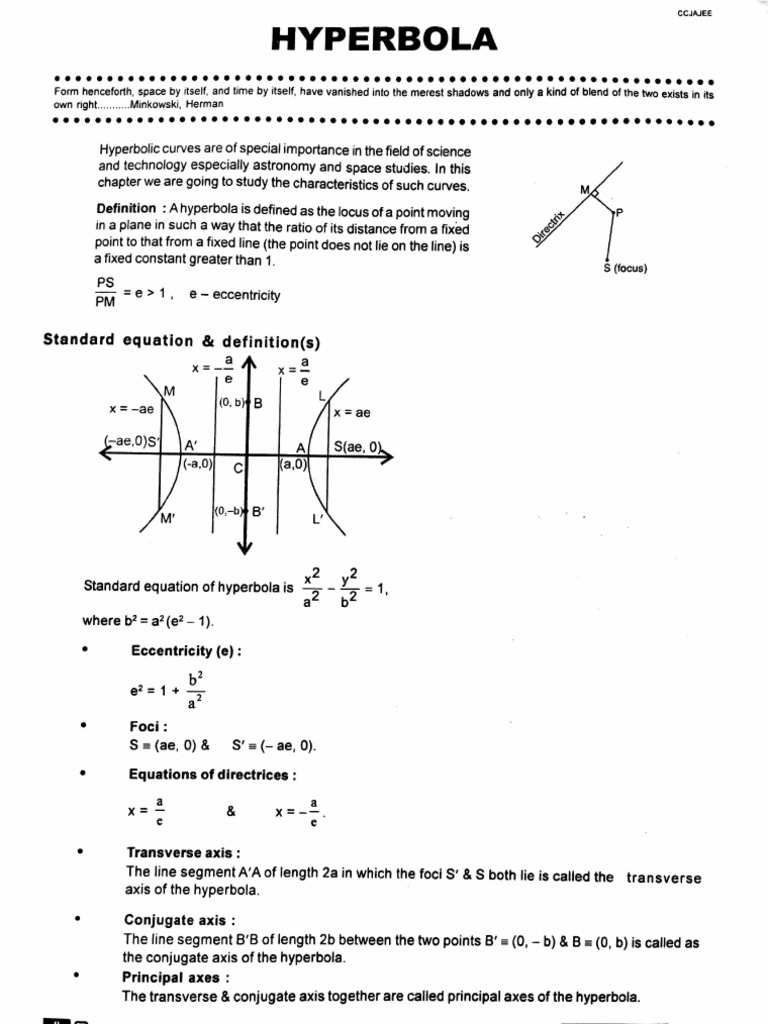 Hyperbola New | PDF