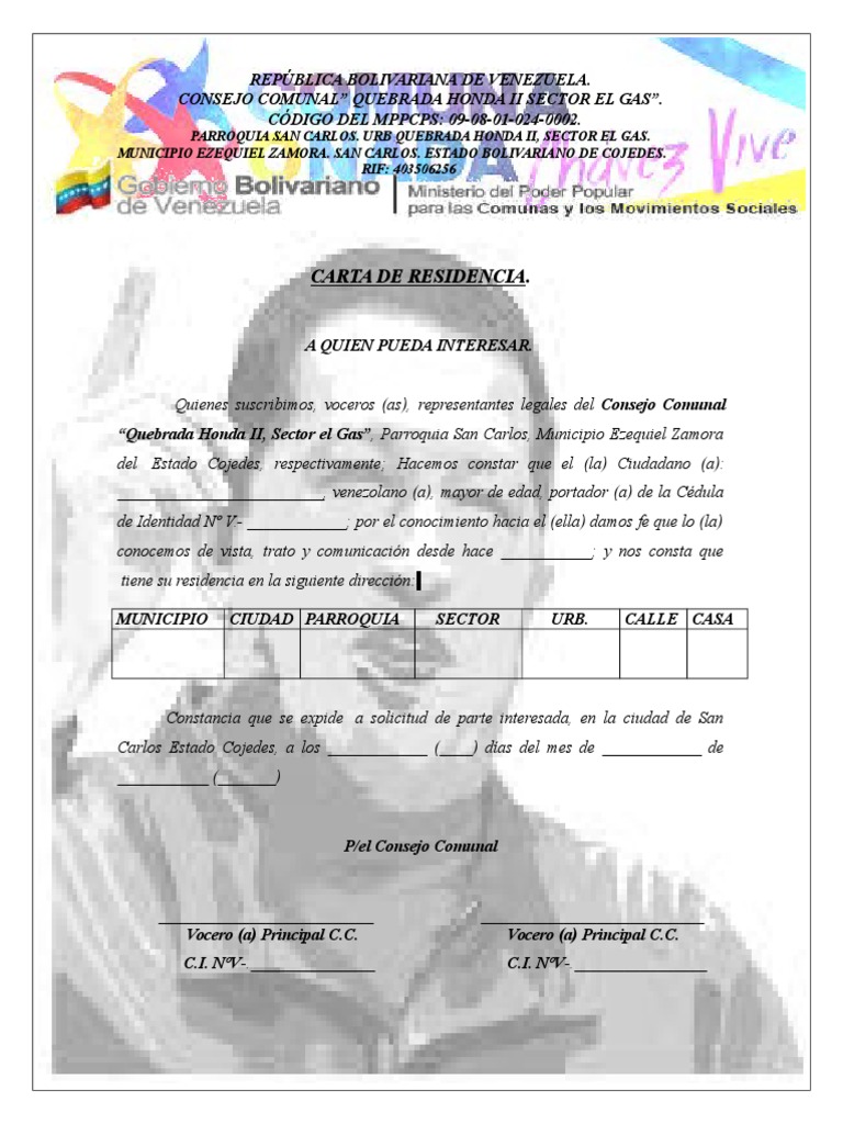 Consejo Comunal Cartas | PDF | Venezuela | Política (general)