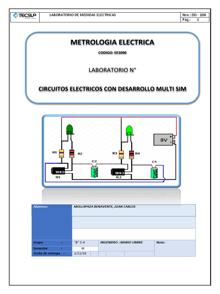 Simulación de Circuitos con Multisim | PDF | Corriente alterna | Simulación