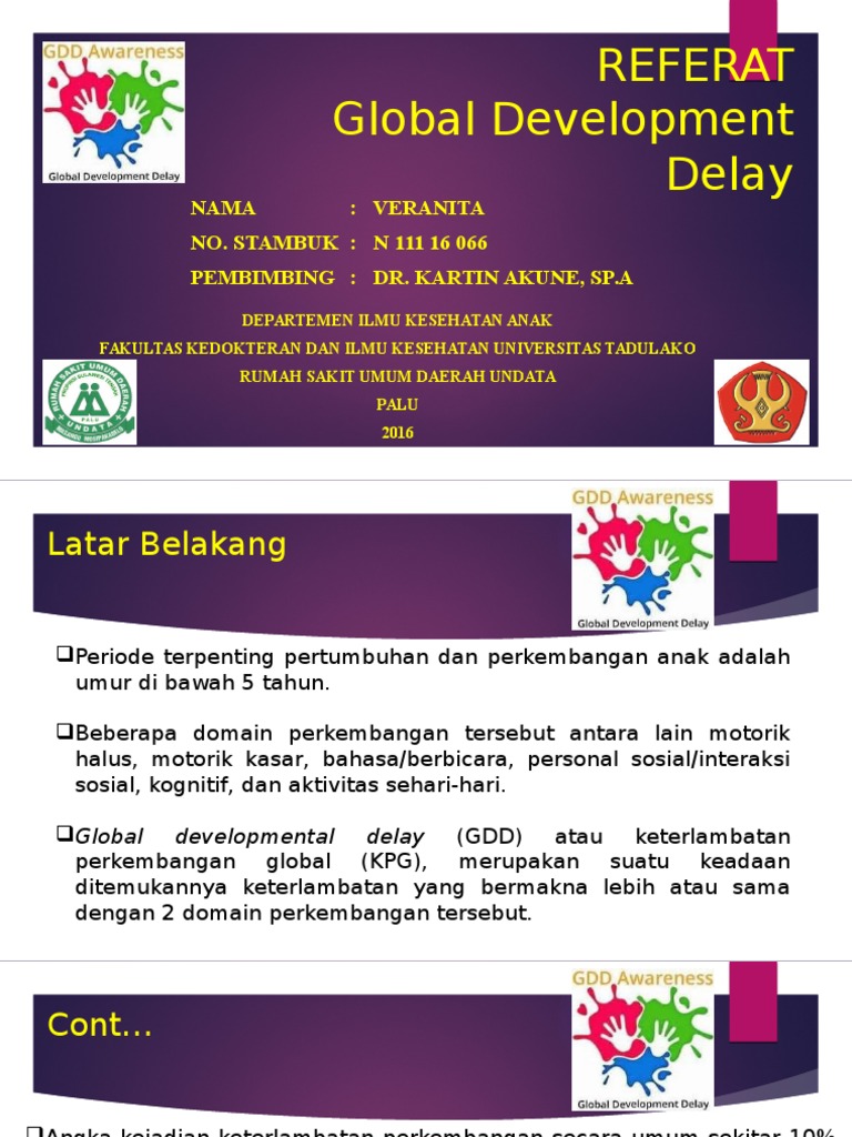 Refarat Global Development Delay (GDD) | PDF