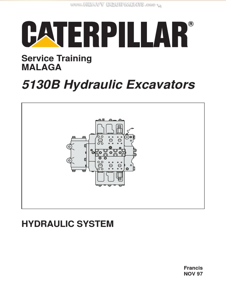 Manual Caterpillar 5130b Hydraulic Excavators Hydraulic System ...