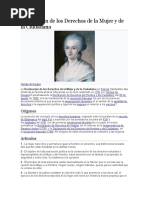 Olympe de Gouges - Declaración de Los Derechos de La Mujer y La ...