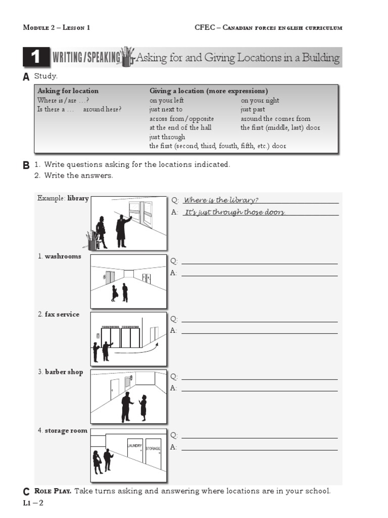 Giving and Receiving Directions 1 | PDF | Transport