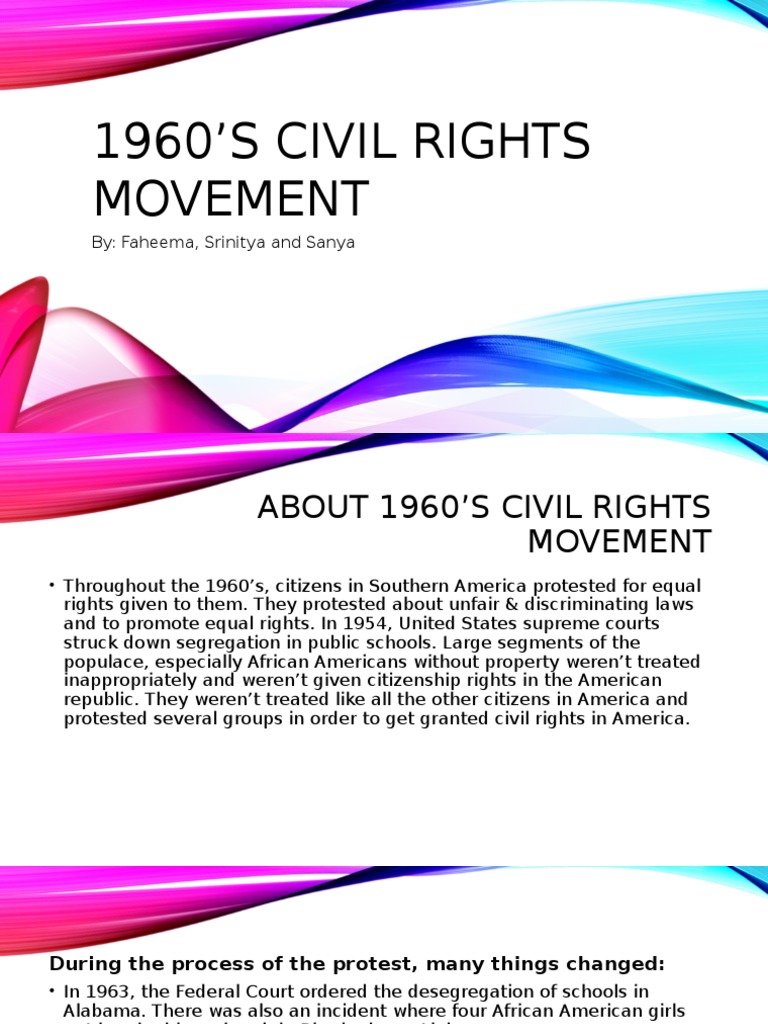 1960s Civil Rights Movement Overview | PDF