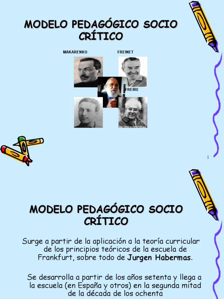 Modelo Pedagógico Socio-Crítico | PDF | Evaluación | Maestros