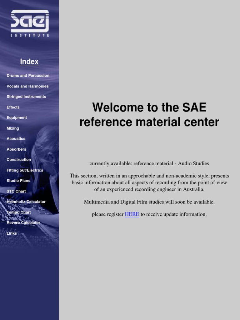 SAE Recording Guide | PDF | Drum Kit | Guitars