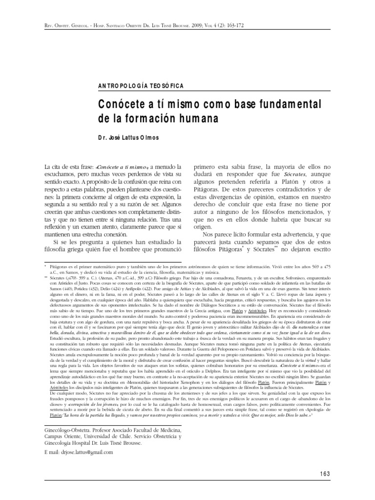 Conócete a tí mismo.pdf | PDF | Platón | Sócrates