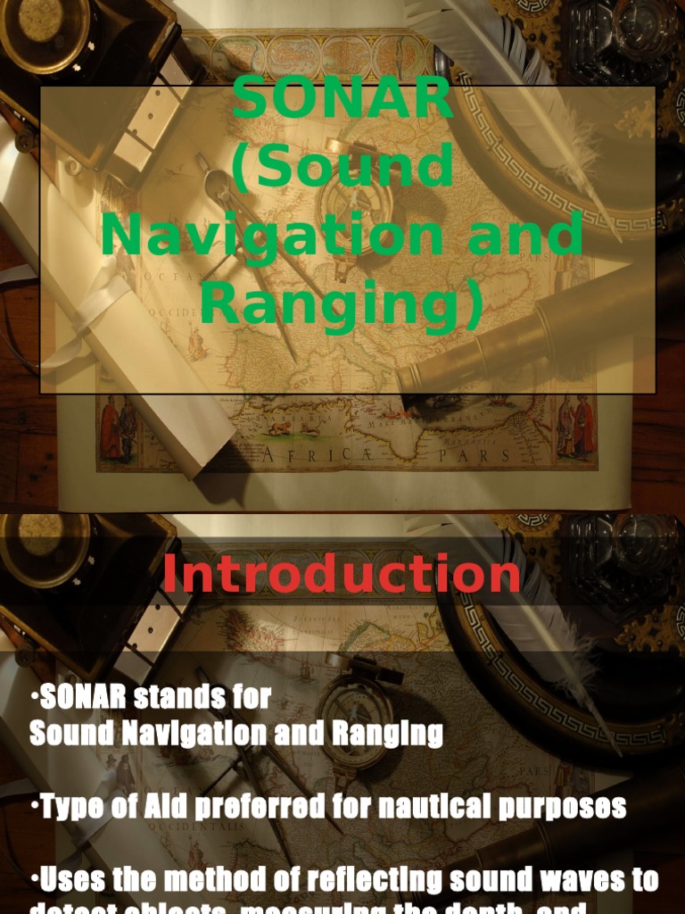 Sonar (Sound Navigation and Ranging) | Sonar | Waves
