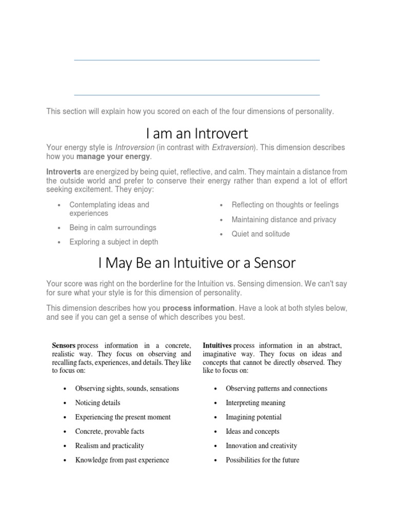 Mbti | Download Free PDF | Extraversion And Introversion | Behavioural Sciences