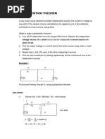 Verification of Superposition Theorem Lab Report | Electrical Network ...