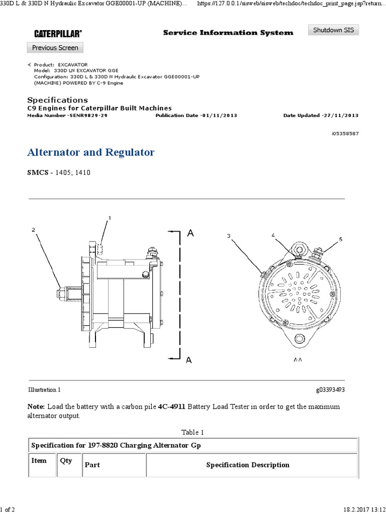 Alternator and Regulator: Specifications | PDF | Electrical Engineering ...