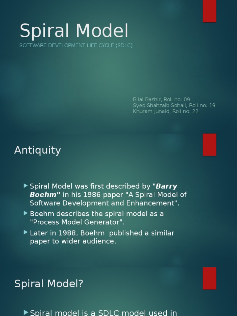 Spiral Model: Software Development Life Cycle (SDLC) | PDF | Software ...