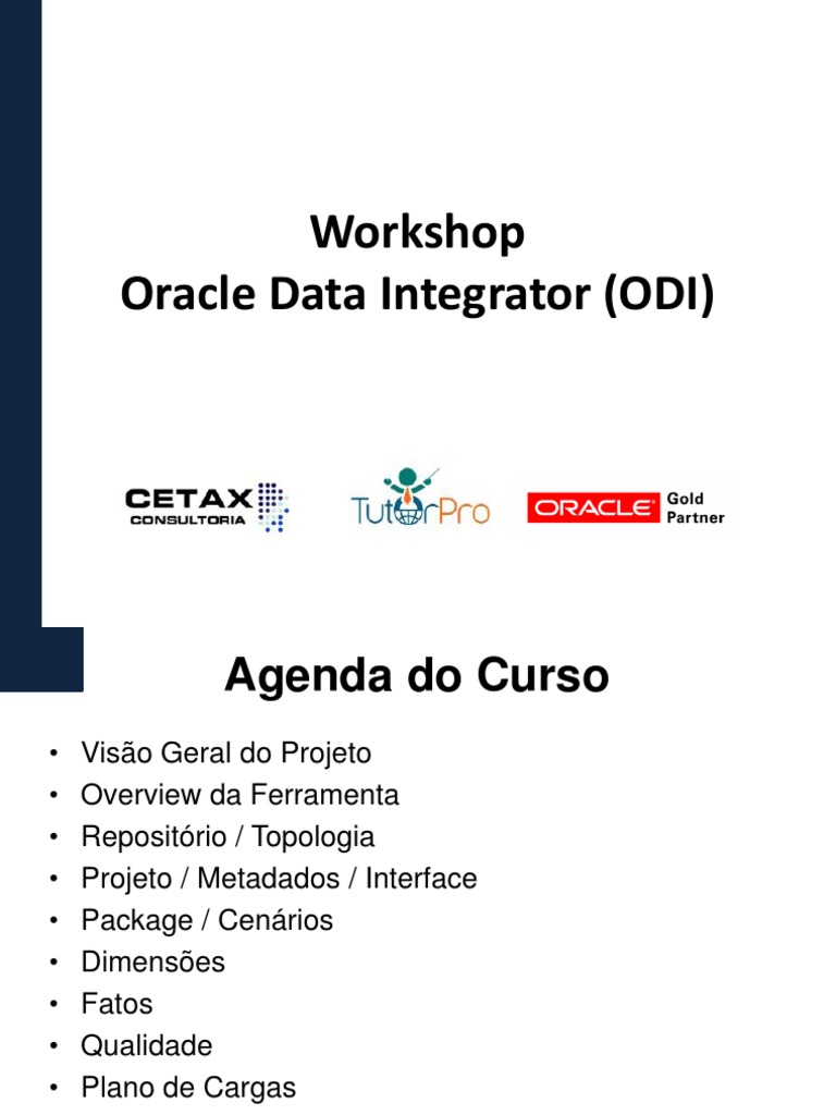 Apostila Odi Oracle Data Integrator | PDF | Dados | Gestão de dados