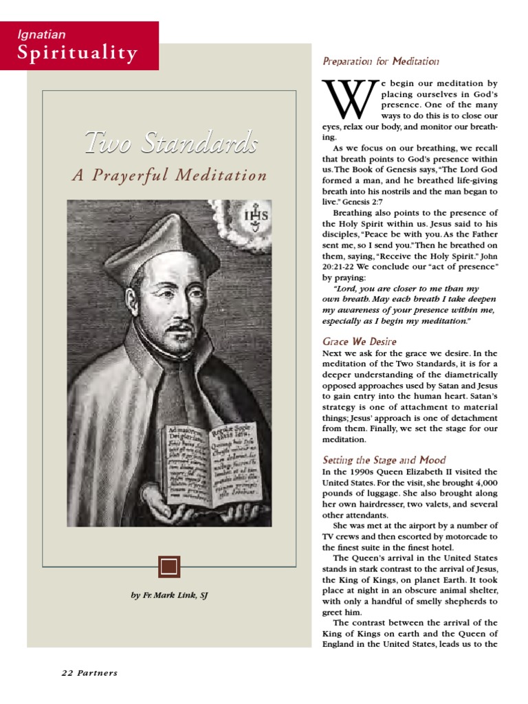 Ignatian Spirituality Meditation Preparation | PDF | Prayer | Meditation