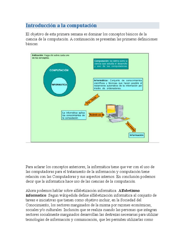 Introducción A La Computación | PDF | Hardware de la computadora ...