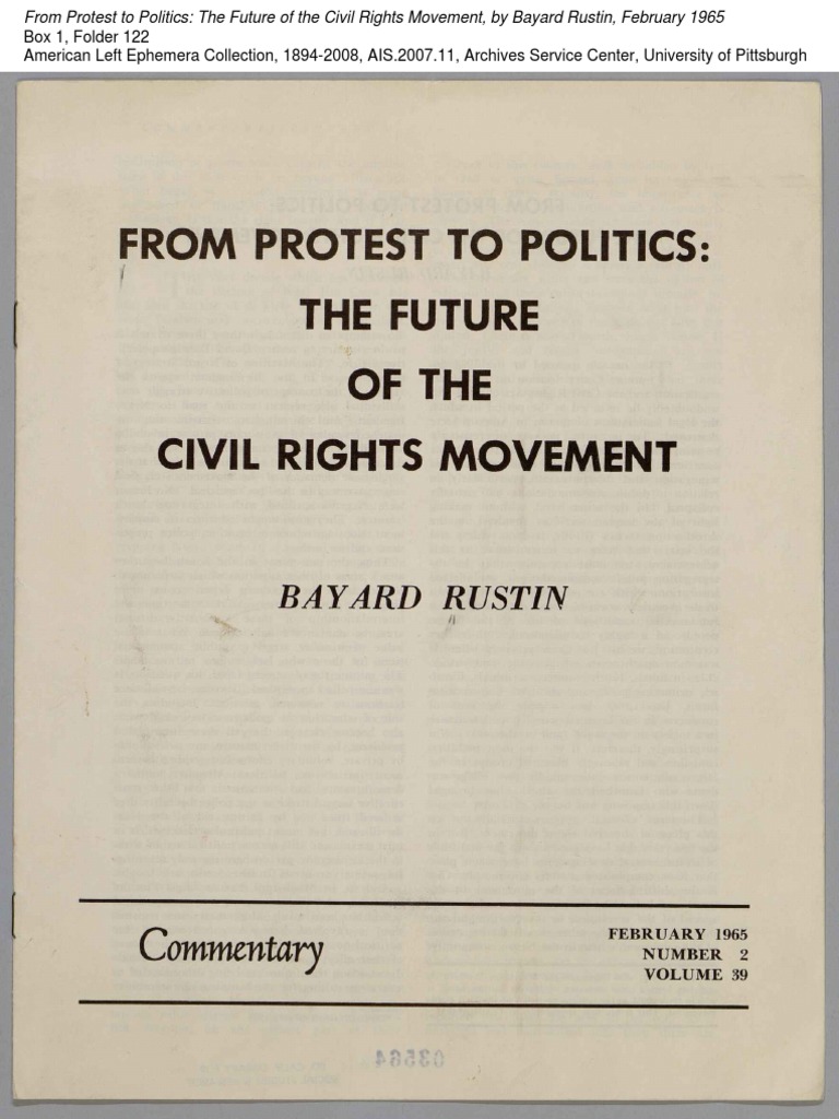 Bayard Rustin on Civil Rights Future | PDF