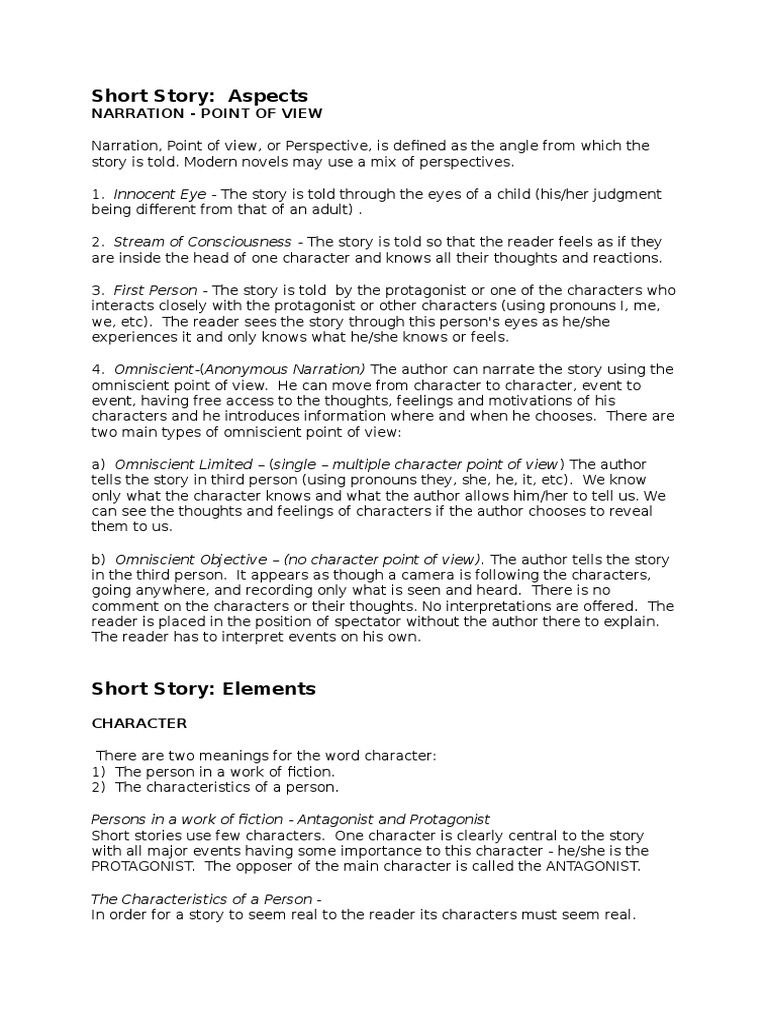 Lesson Plan On Short Story The Sniper | PDF | Narration