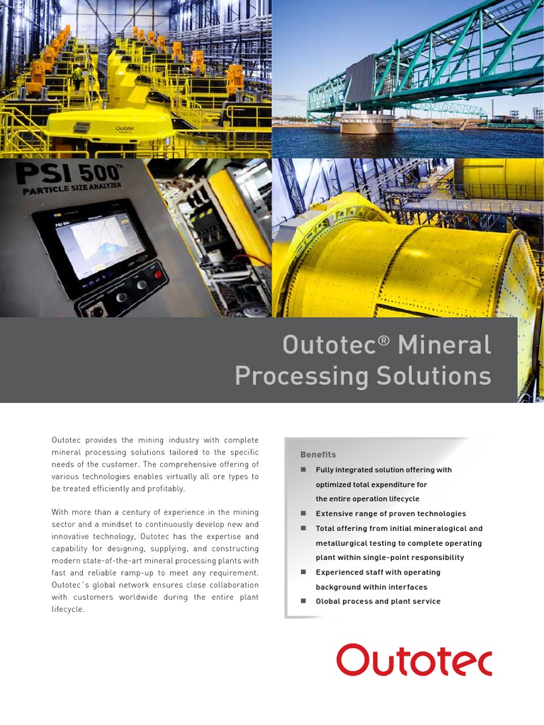 Outotec Mineral Processing Solutions: Benefits | Download Free PDF | Mill (Grinding) | Iron Ore