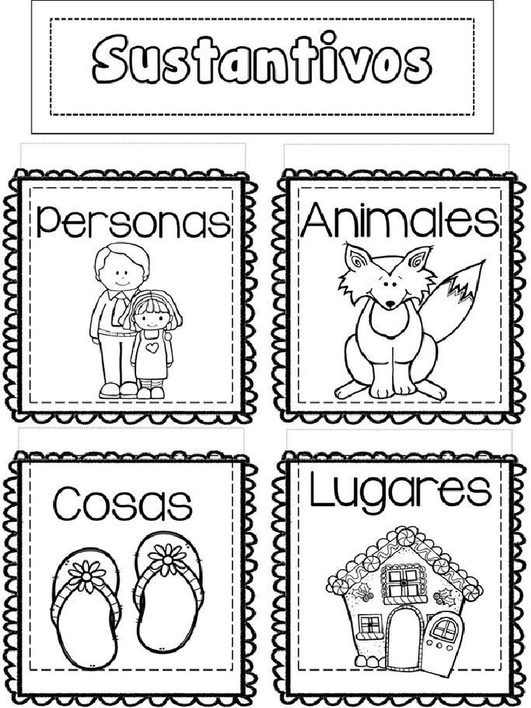 Lapbook Sustantivos | PDF