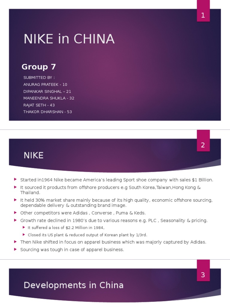 Nike's Challenges and Strategies in China | PDF | Taiwan | Labour Economics