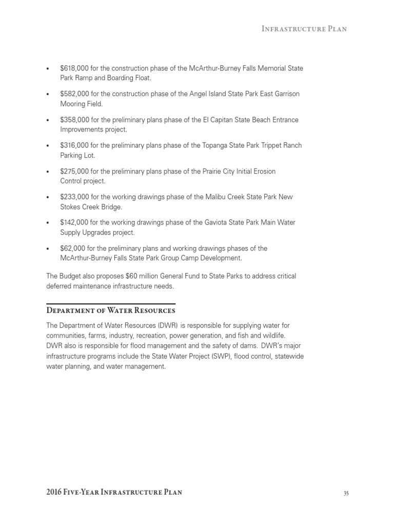 2016 California Infrastructure Funding Plan | PDF | Water Resources ...