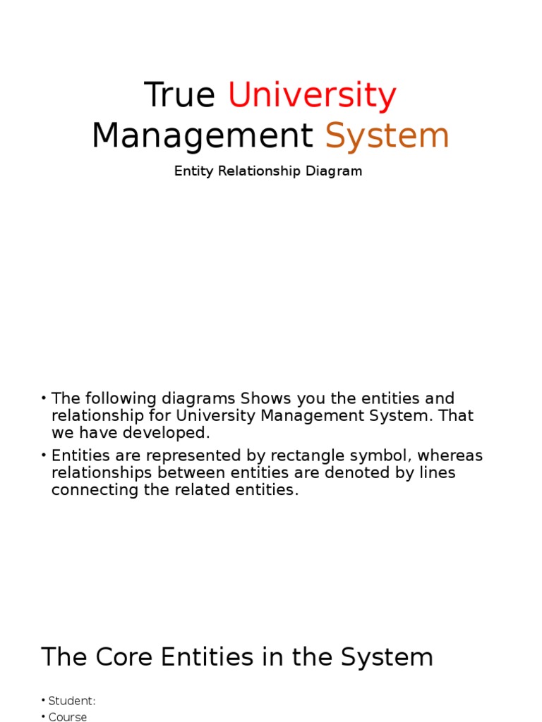 University Management System Diagrams | PDF | Data Model | Information ...