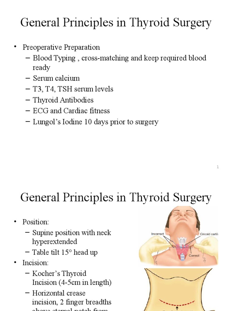 Key Steps and Surgical Techniques in Thyroid Surgery | PDF