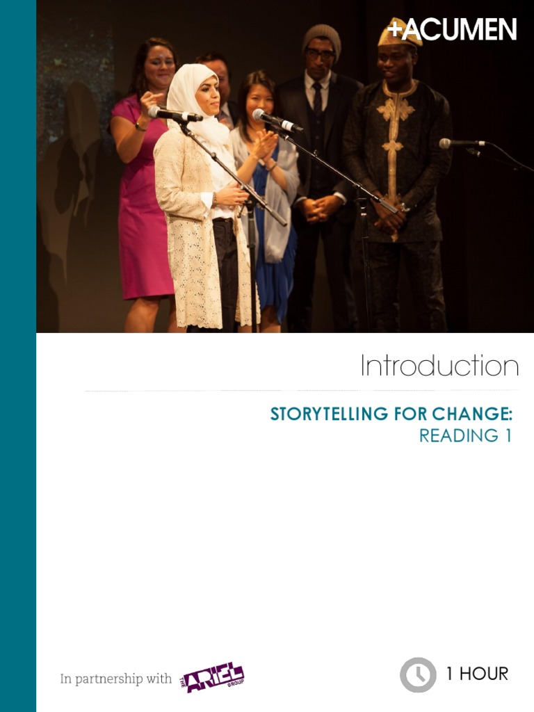 Storytelling For Change:: Reading 1 | PDF