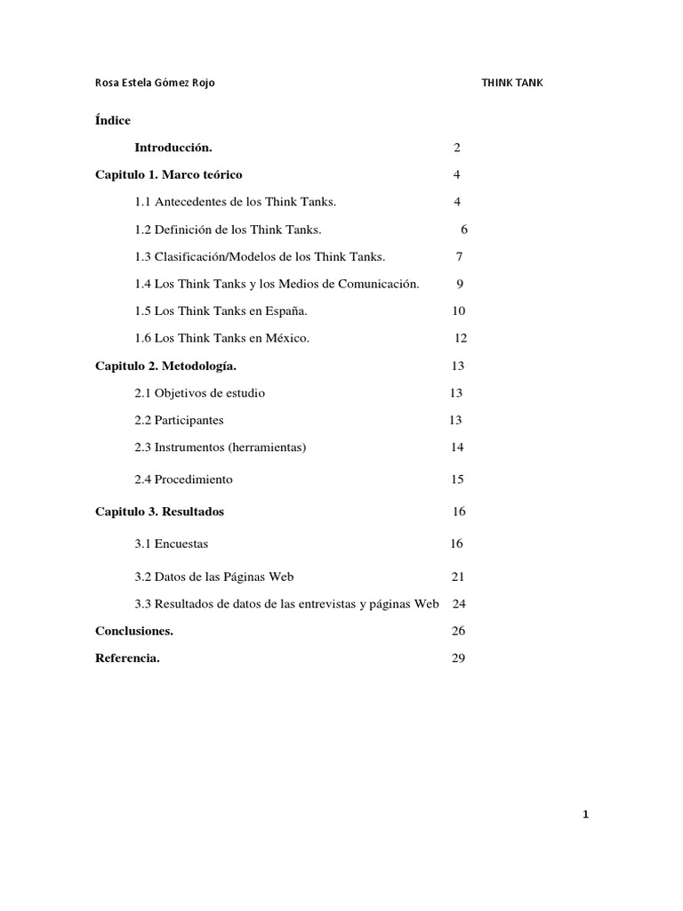 Think Tank | PDF | Think Tank | México