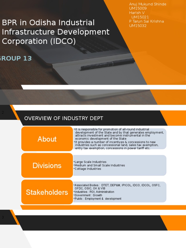 BPR in Odisha Industrial Infrastructure Development Corporation (IDCO ...