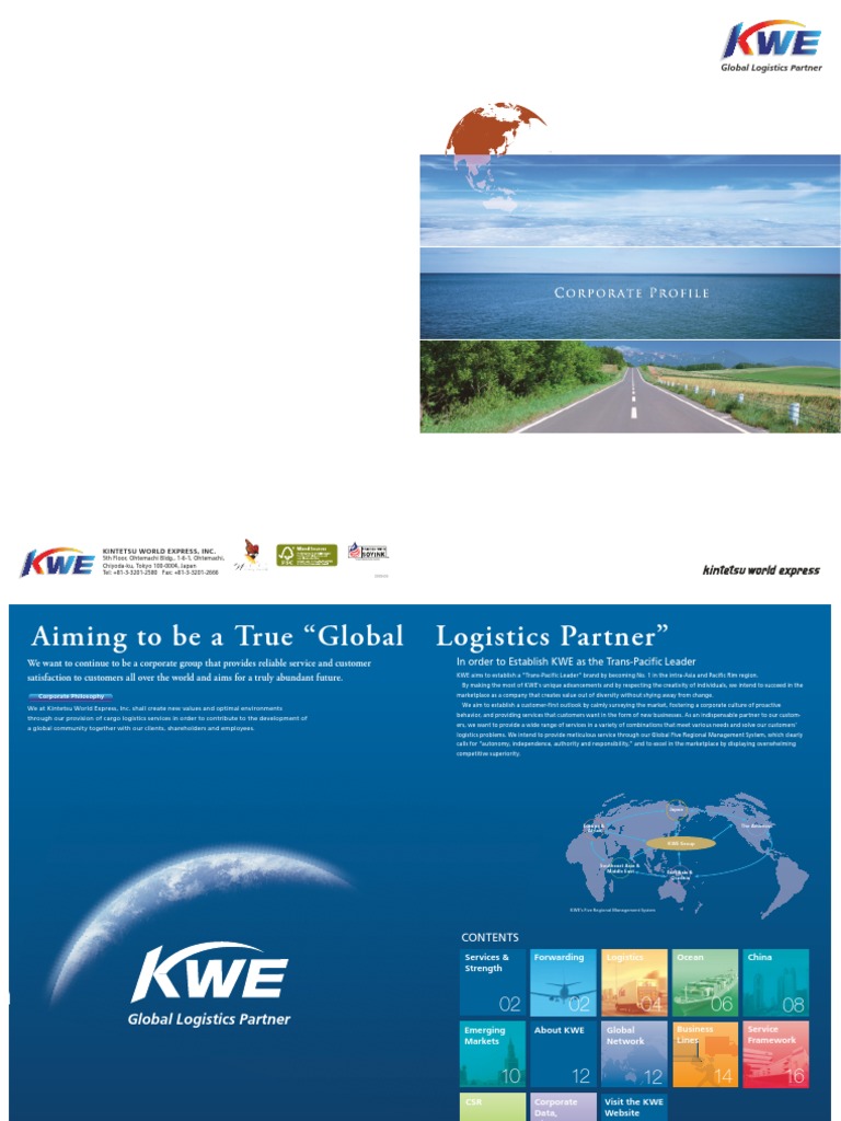 Global Logistics Partner: Kintetsu World Express, Inc | PDF | Logistics ...