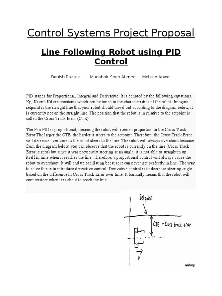 Control Systems Project Proposal | PDF