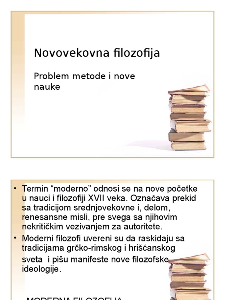 Novi Vek Metoda I Nauka | PDF