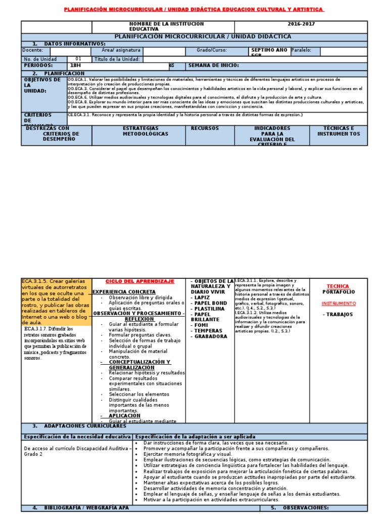 Pud Eca Septimo | PDF | Maestros | Aprendizaje