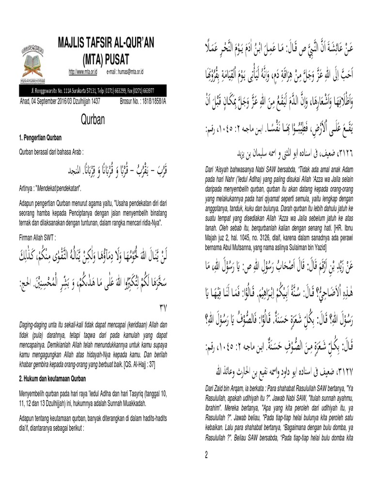 Qurban: Meaning, Rules, and Practices | PDF