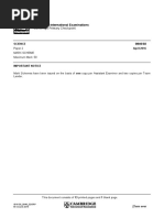 Primary Checkpoint - Science (0846) April 2016 Paper 1 MS | PDF ...