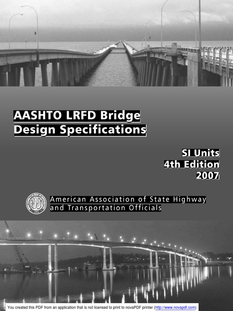 Aashto LRFD, Si Units, 4th Edition | PDF