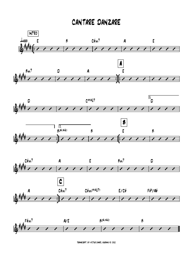 Cantare Danzare (Marcos Witt) in E PDF | PDF