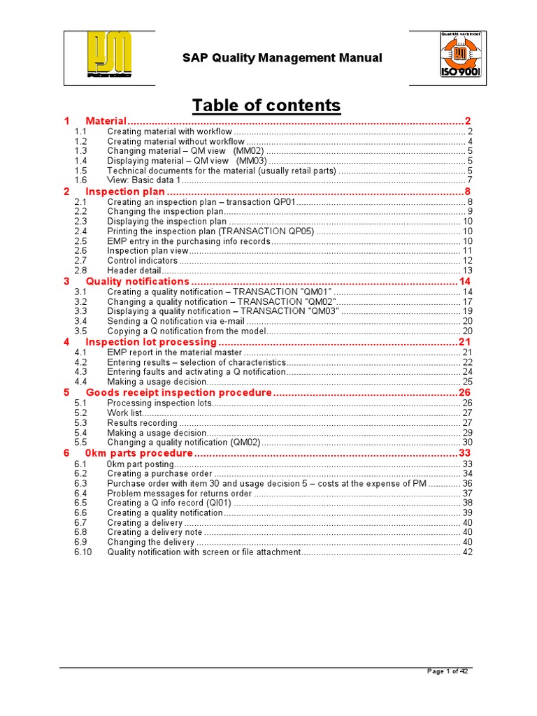 Sap QM Manual | PDF | Warehouse | Icon (Computing)