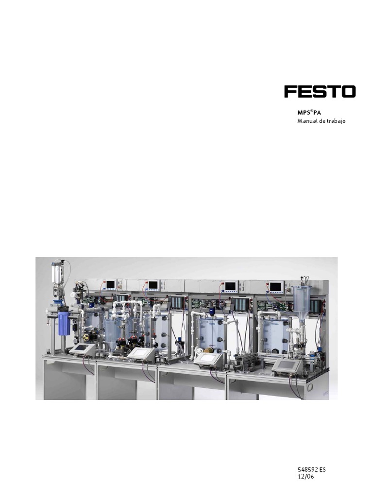 Festo Mps Pa Manual de Trabajo | PDF | Automatización | Presión