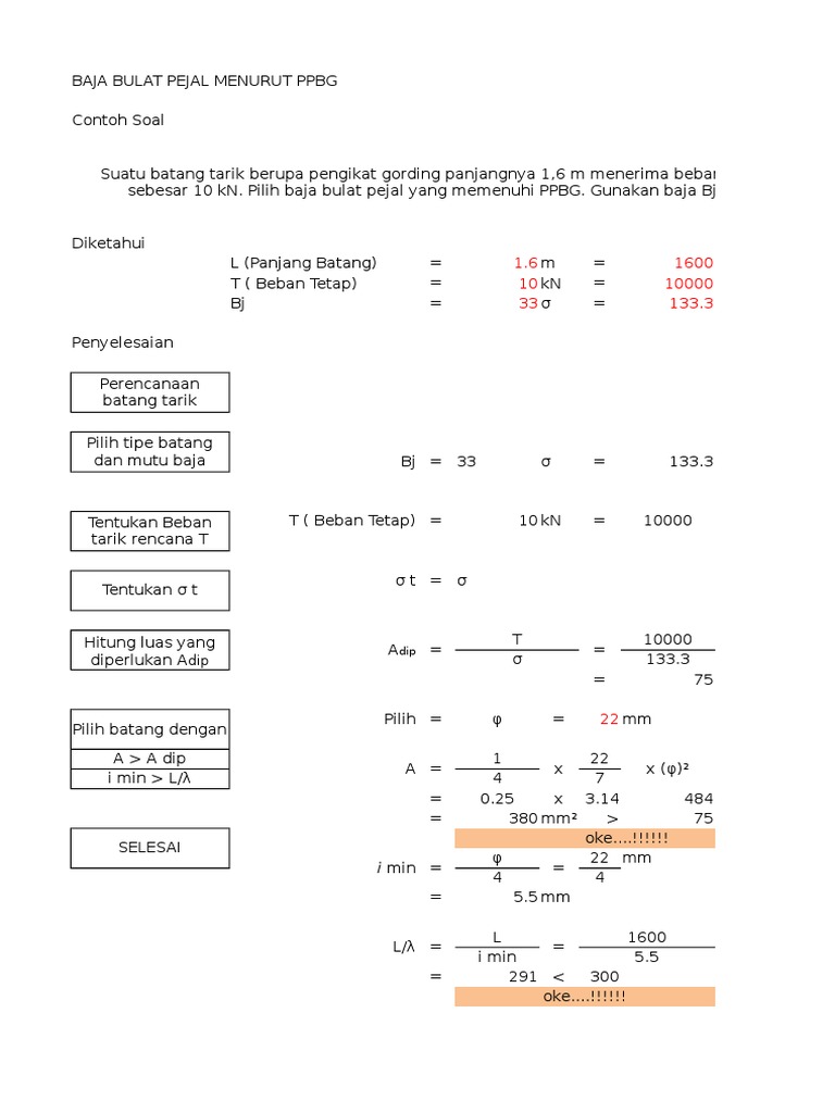 Baja Bulat Pejal Menurut PPBG | PDF