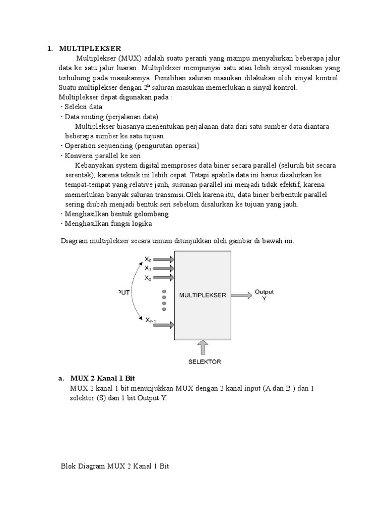 Dasar Teori Mux - Demux | PDF